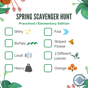 Spring Language Scavenger Hunt | Columbus Speech and Hearing | Blog